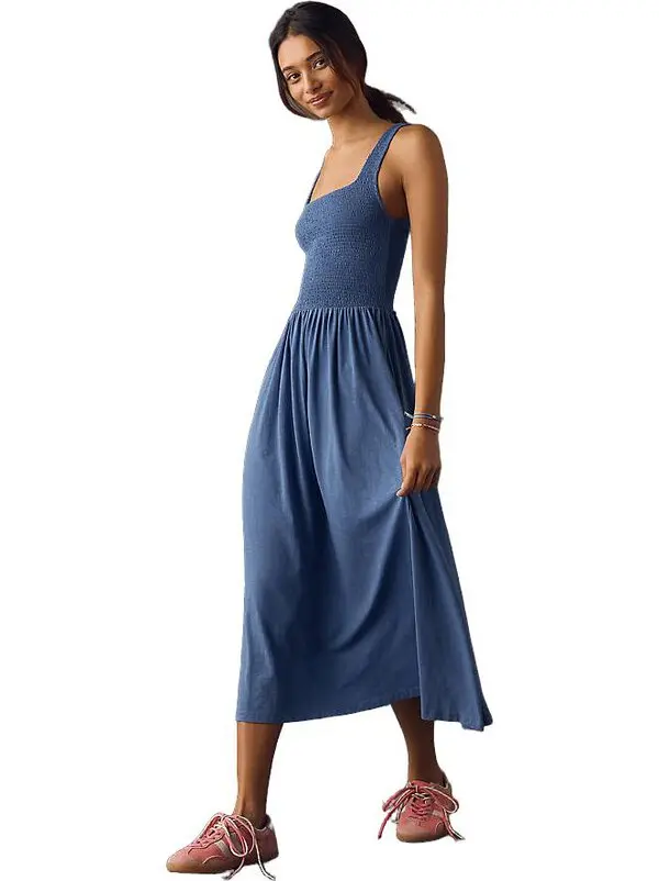 NATION LOS ANGELES Adela Midi Dress - Blue