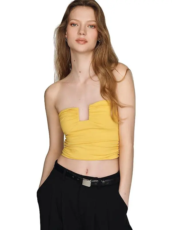 Susana Monaco Wire Tube Top - Sun Yellow
