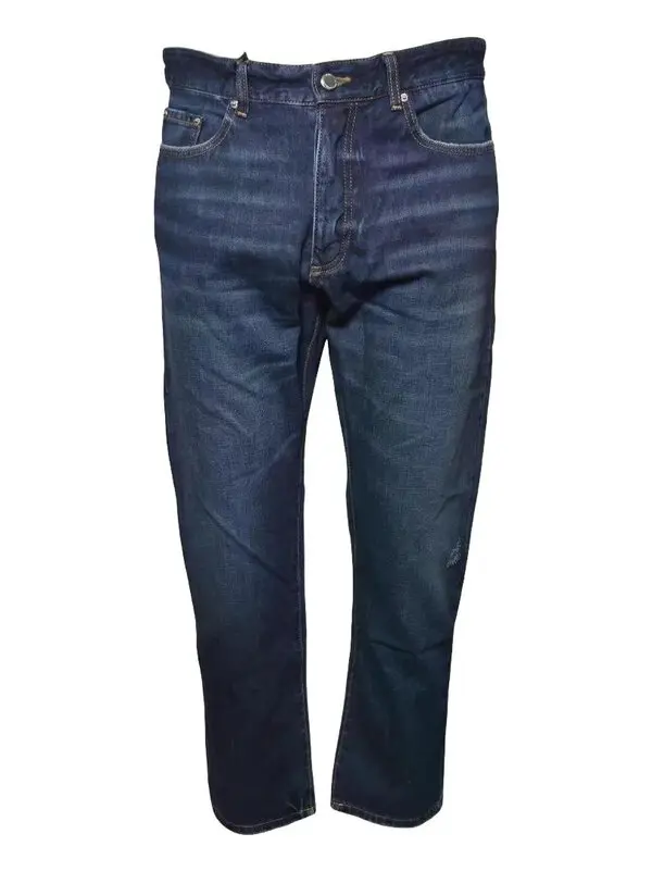ICON DENIM LOS ANGELES Star-embroidered Jeans - Blue