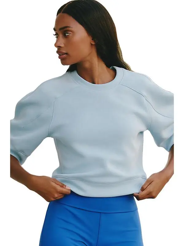 DAILY PRACTICE BY ANTHROPOLOGIE Daily Practice Bubble Sweatshirt - Summer Song