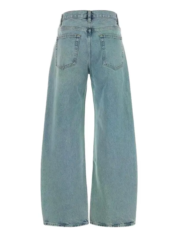 FRAME Bow Wide-leg Jeans - Blue