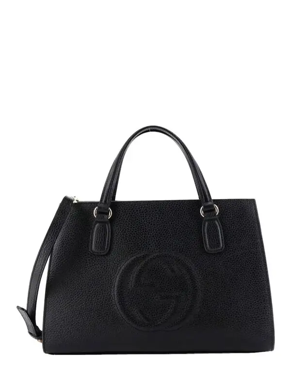 Gucci Soho Convertible Top Handle Satchel - Black
