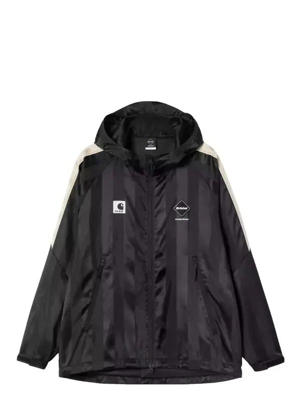Carhartt Work In Progress X F.c.real Bristol Warm Up Hooded Jacket - Black