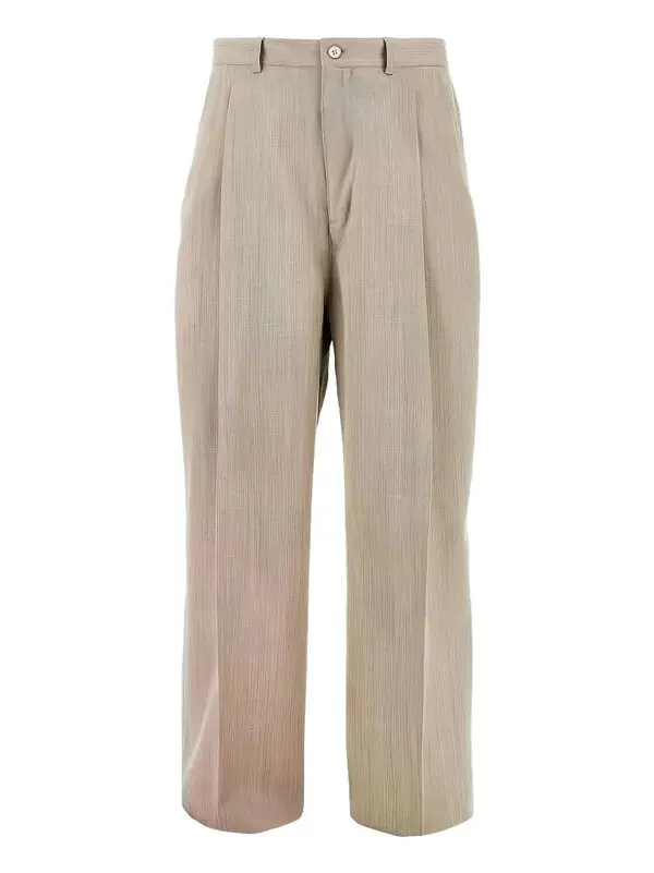 CMMN SWDN Pleated Twill-weave Trousers - Grey