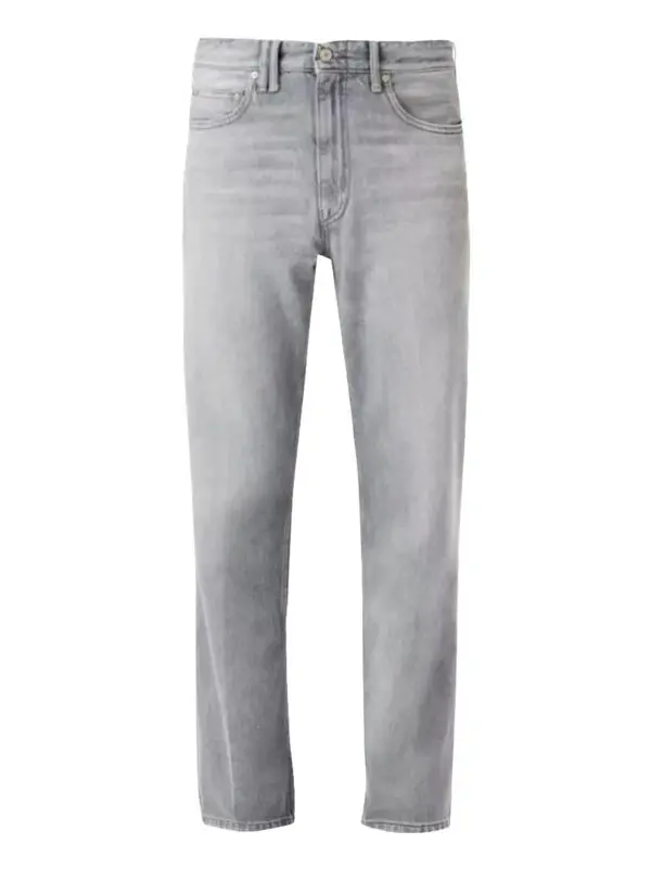 CYCLE Washed-effect Straight-leg Jeans - Grey