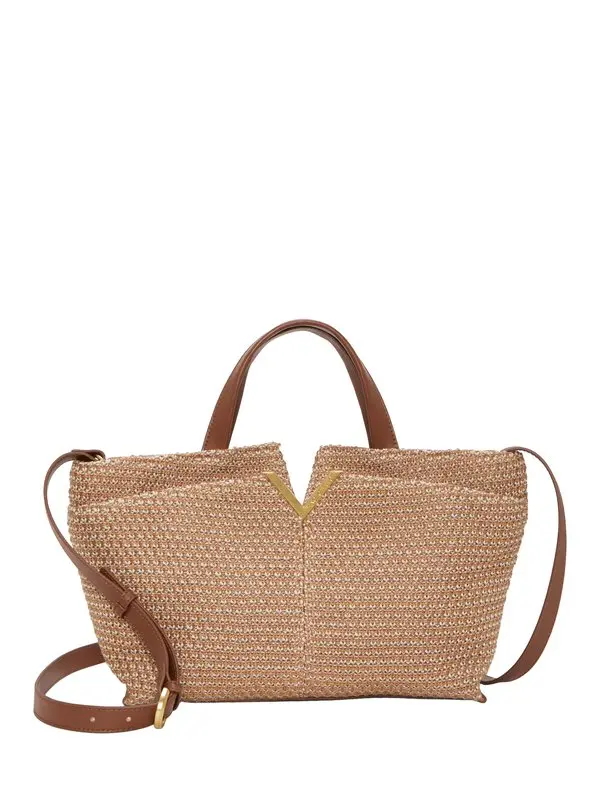 Vince Camuto April Satchel Bag - Natural
