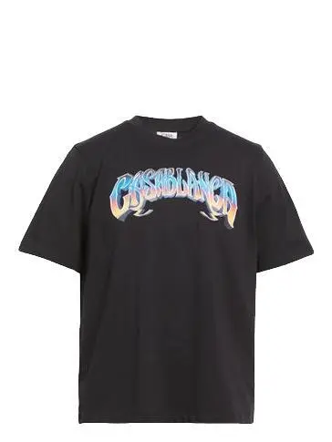 Casablanca T-shirt Size Organic Cotton - Black