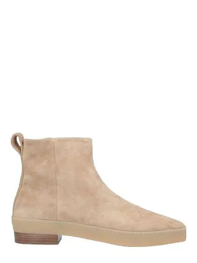 Fear Of God Ankle Boots In Soft Leather - Beige