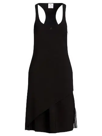COURREGES Pleated Midi Dress - Black