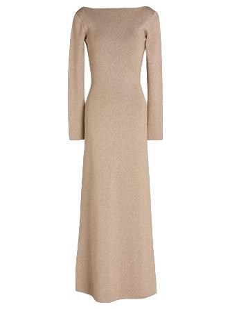 Max Mara Maxi Dress In Viscose Blend - Sand