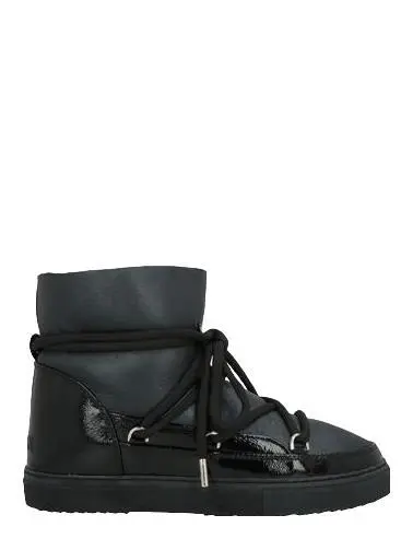 Inuikii Padded Ankle Boots With Shearling Lining - Black