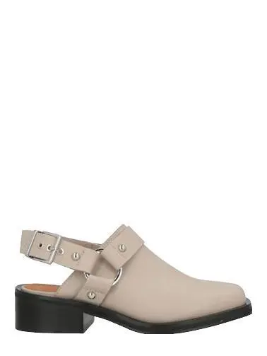 GANNI Textile Fibers Slingback Pumps - Grey