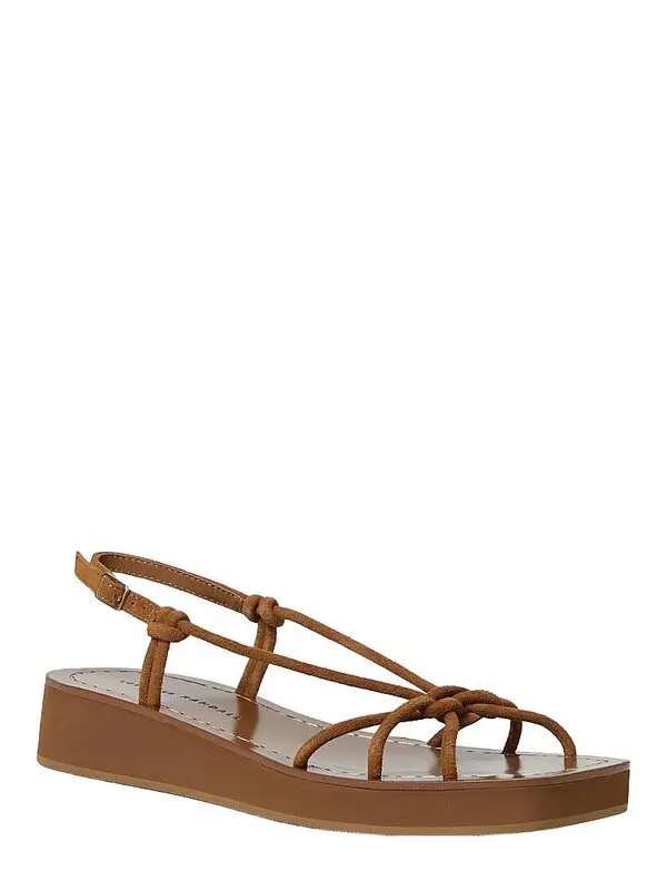 LOEFFLER RANDALL Slingback Sandals With Knot Detailing - Cacao