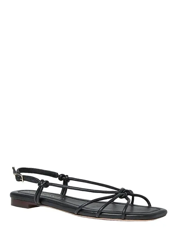 LOEFFLER RANDALL Strappy Flat Sandals - Black