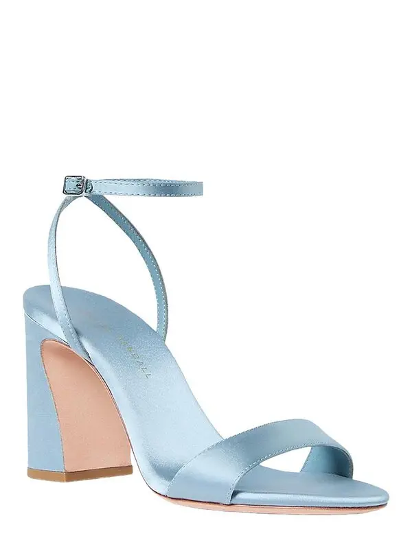 LOEFFLER RANDALL Ankle Strap Block Heel Sandals - Pale Blue