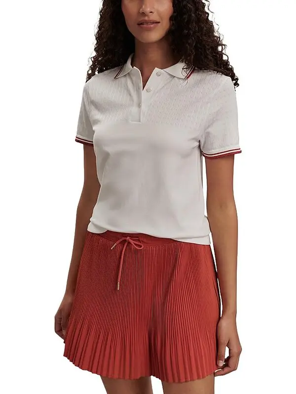 Varley Mickey Seamless Polo - White