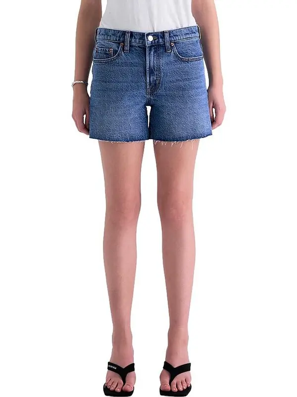 PISTOLA Kennedy Relaxed Mid Rise Cut Off Shorts - Cityscape