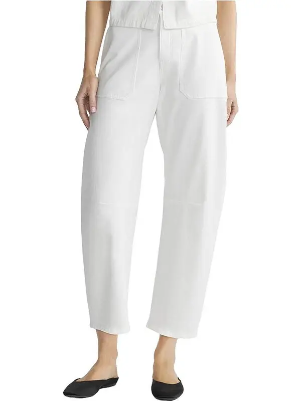 DL1961 Bilie Easy Barrel Leg Jeans - White