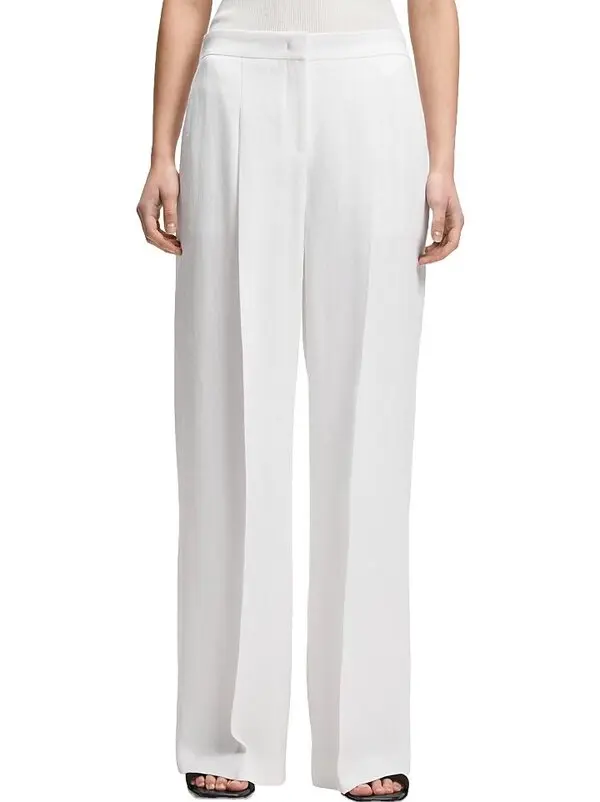 BOSS Tiana Wide Leg Pants - White