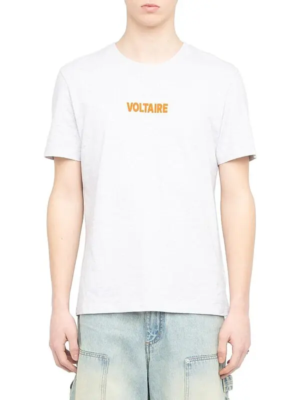 Zadig&Voltaire Tommy Sunset Logo T-shirt - Gris Chine