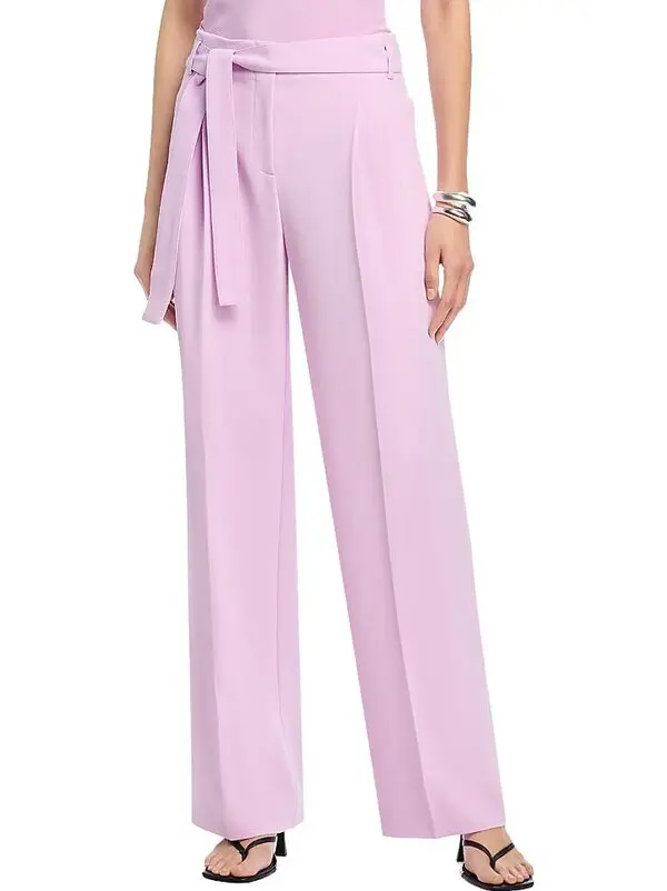 BOSS Tapiana Belted Pants - Burnt Purple