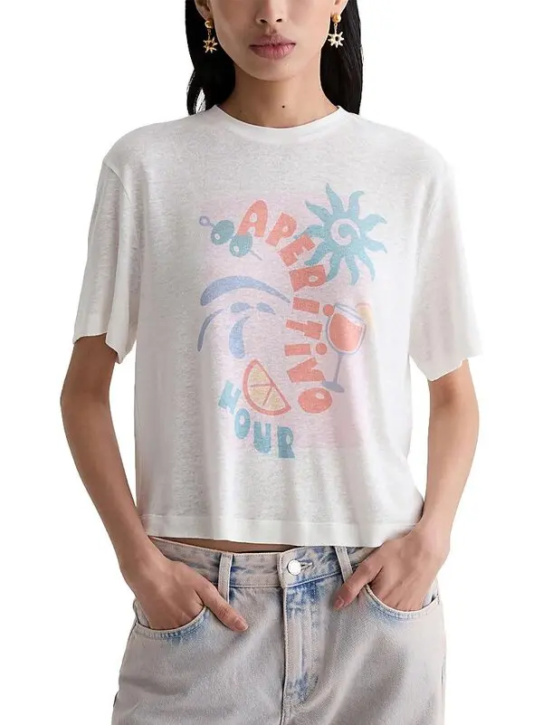 Ag Charli Relaxed Short Sleeve Tee - Aperitivo