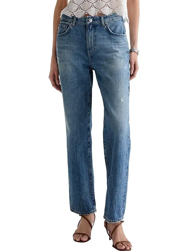 Ag Brinley Mid Rise Straight Leg Jeans - Reserva