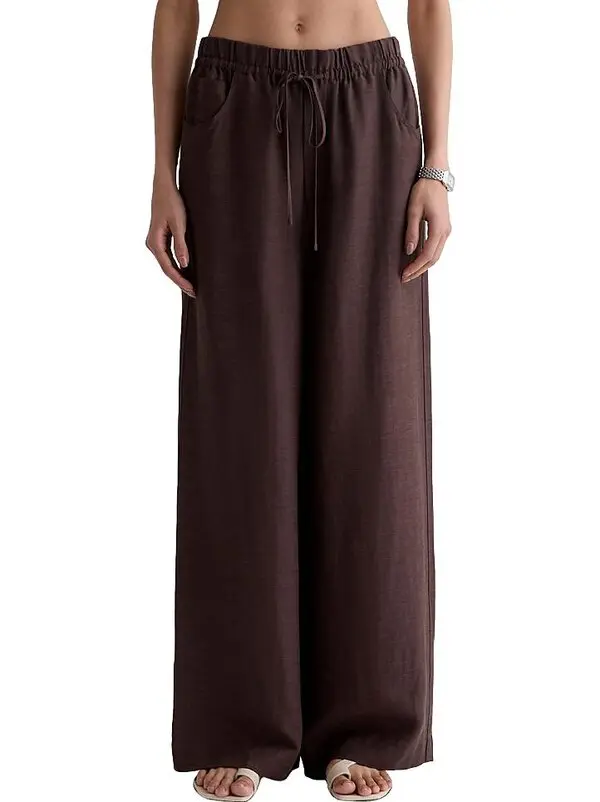 Ag Century Cinched Wide Leg Pants - Oak Barrel