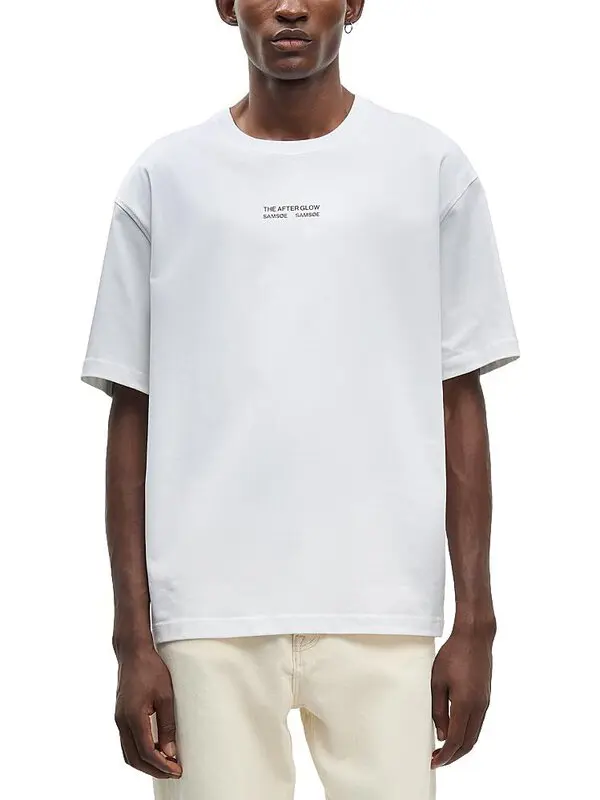 Samsøe Samsøe Sauni Afterglow Logo Graphic T-shirt - Hazy Fields