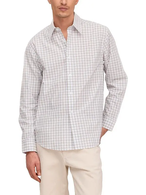 Nn07 Quinsy Shirt - Blue Check