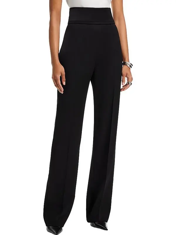 Alexander McQueen Grain De Poudre Cigarette Trousers - Black