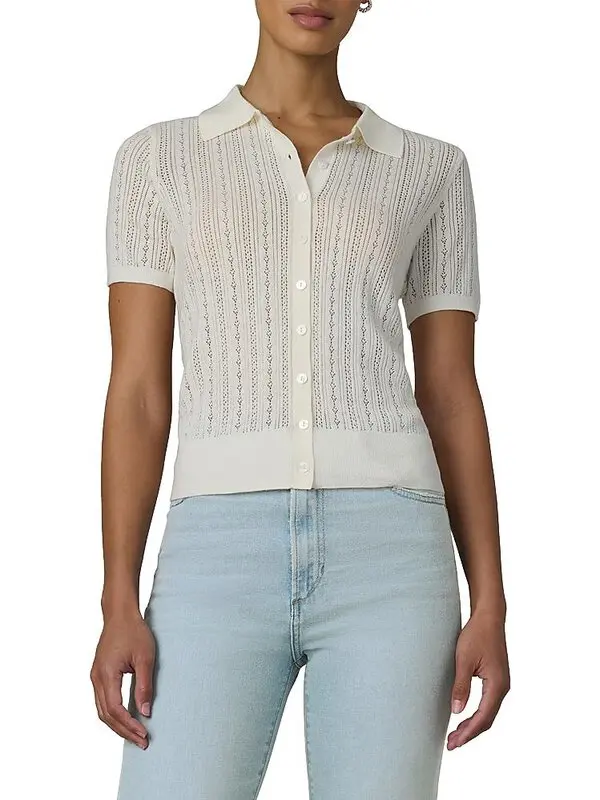 Joe's Jeans Short Sleeve Cardigan - Ecru