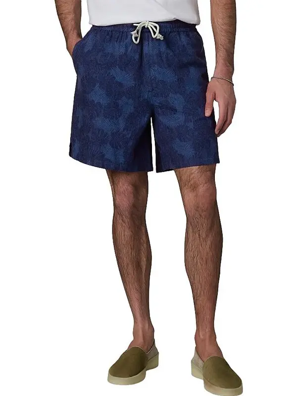Joe's Jeans Indigo Printed Cotton Shorts - Dark Indigo