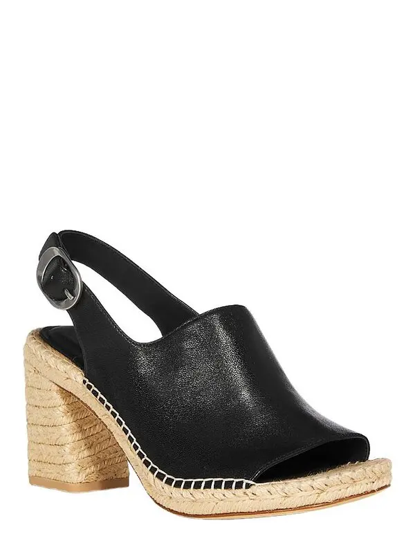 Rag & Bone Gigi Heeled Espadrille Sandals - Black