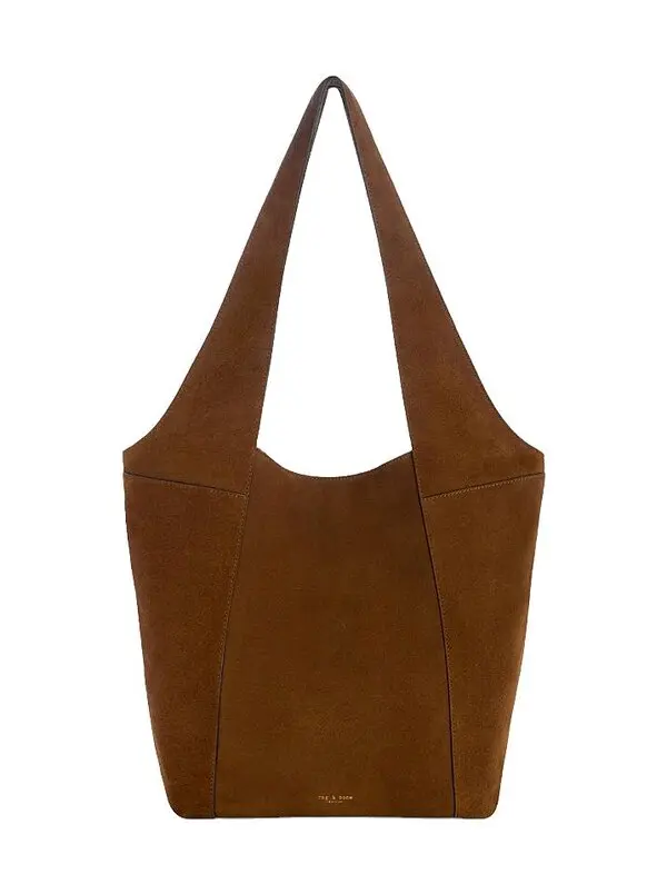 Rag & Bone Suede Shopper Tote - Golden Brown