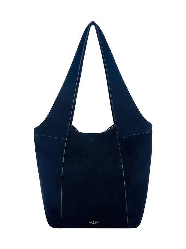 Rag & Bone Suede Shopper Tote - Navy