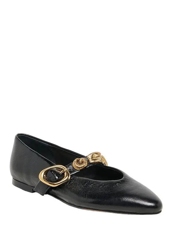 Dolce Vita Loree Mary Jane Flats - Black Leather