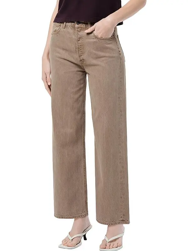 AGOLDE Ren High Rise Wide Leg Jeans - Trail
