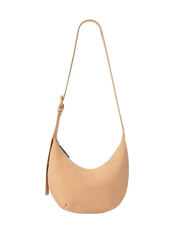 Whistles Sia Small Suede Crossbody Bag - Neutral
