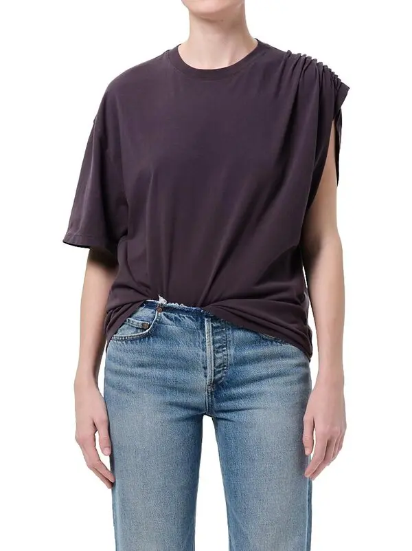 AGOLDE Roma One-shoulder T-shirt - Shade