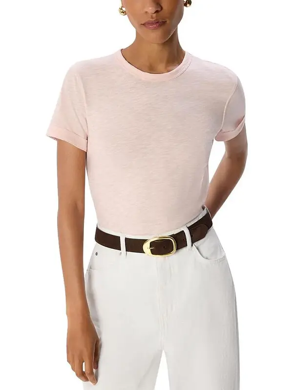 Whistles Emily Ultimate Tee - Pale Pink