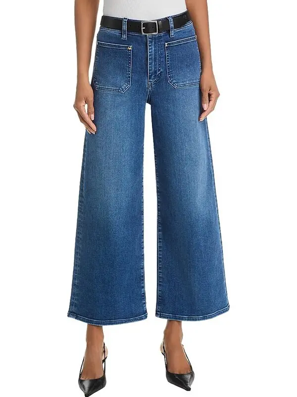FRAME Le Slim Palazzo Crop High Rise Jeans - Archive