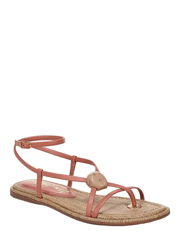 Sam Edelman Rillie Flat Sandals - Indie Pink