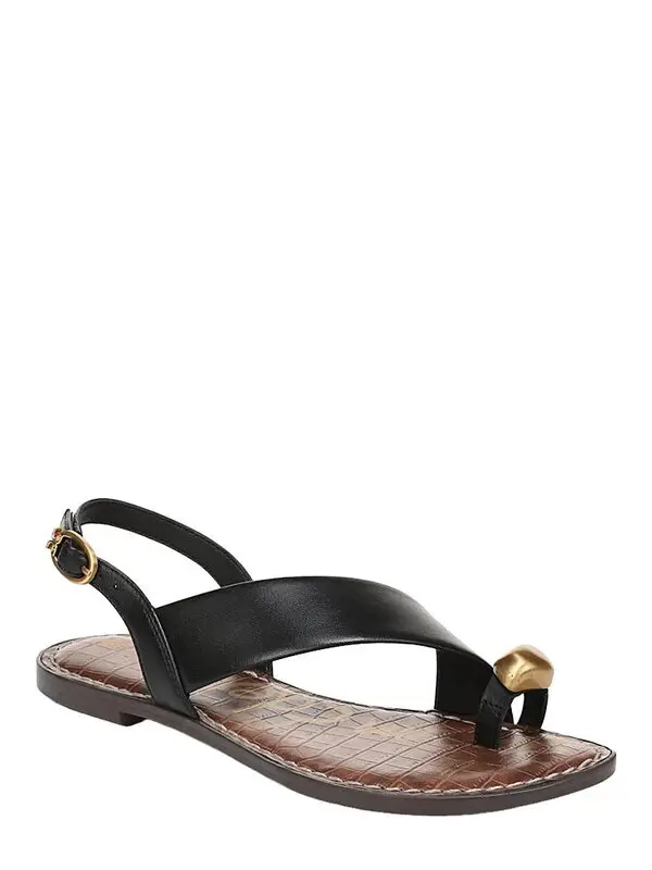 Sam Edelman Grace Flat Sandals - Black