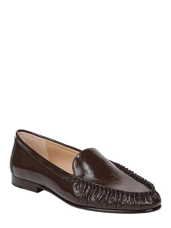 Veronica Beard Prilla Leather Loafers - Espresso Leather