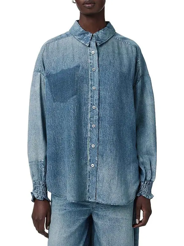 ALLSAINTS Charli Shirt - Illusion Indigo
