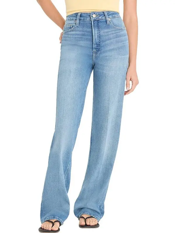 Good American Soft Tech Good True High Rise Straight Jeans - Indigo
