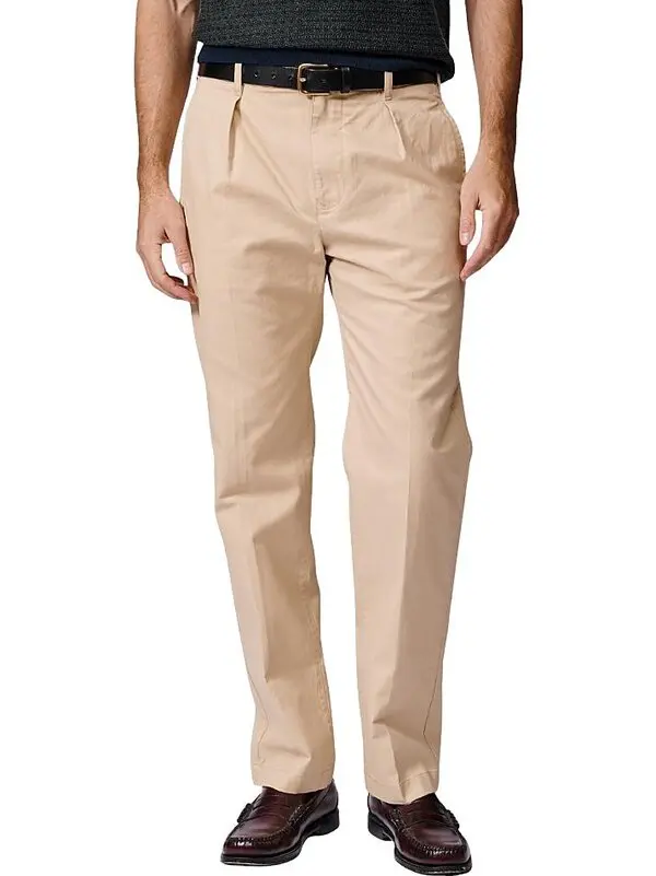 Aubin Mareham Relaxed Fit Suit Trousers - Sand