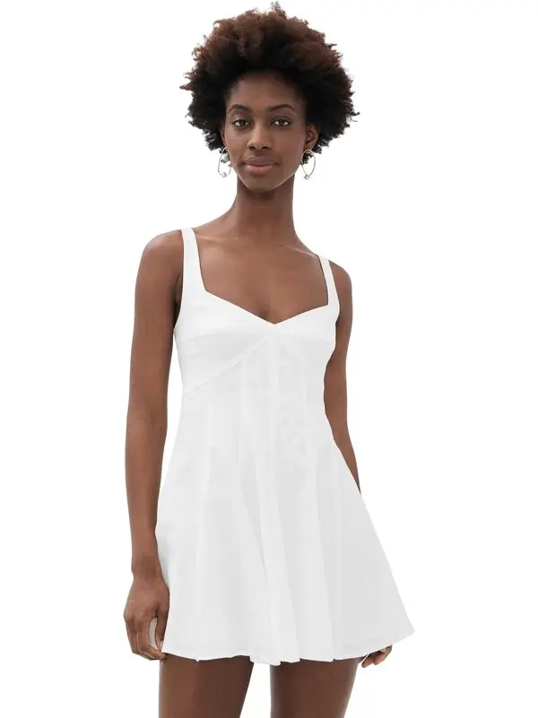 LoveShackFancy Nabi Dress - White