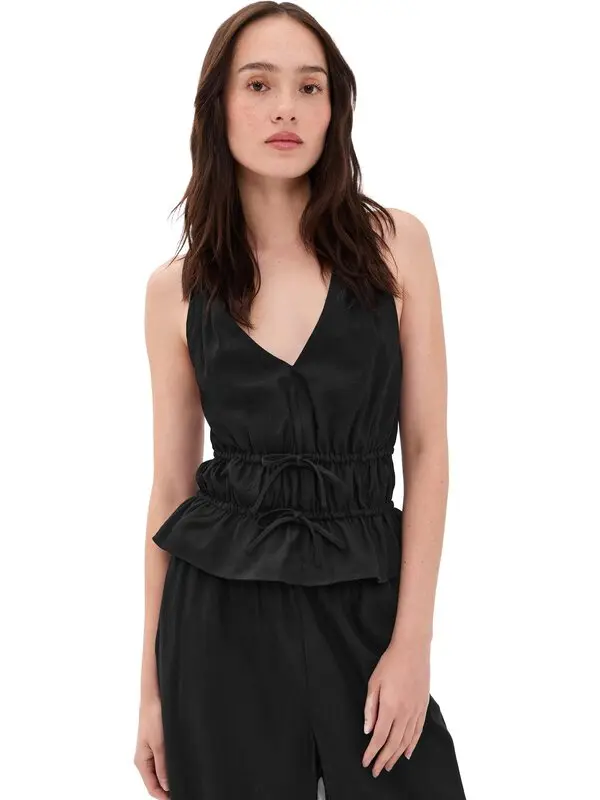 Paige Alysha Halter Neck Top - Black